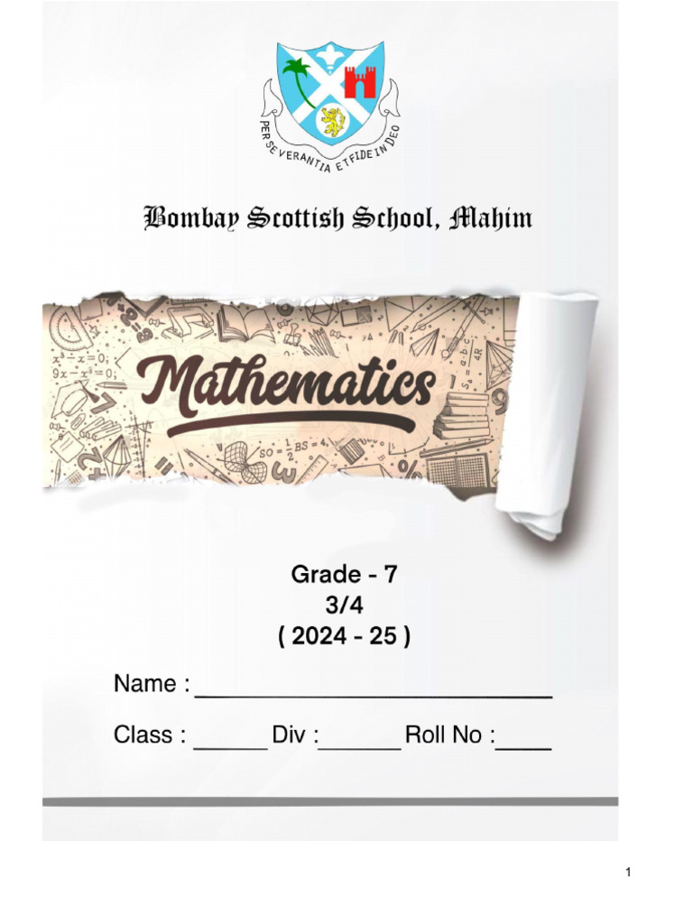 G7 Mathematics Worksheet Booklet 3 | PDF | Triangle | Angle