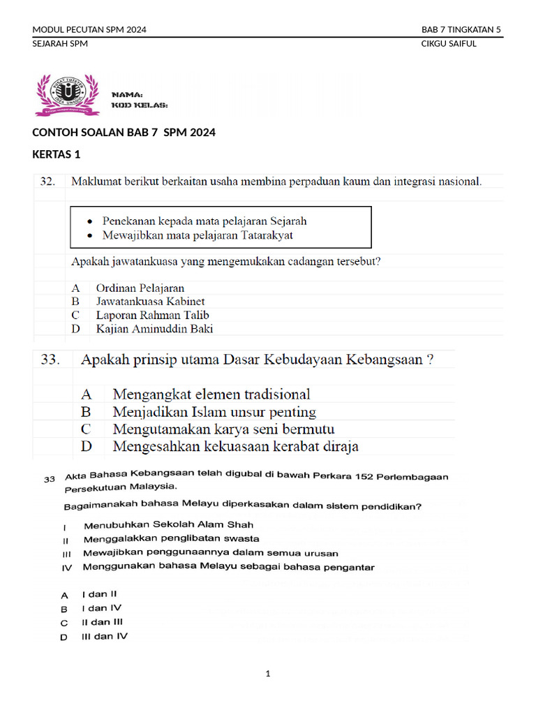 Bahan Bab 7 F5 | PDF