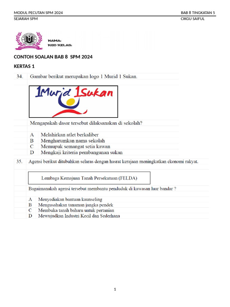 Bahan Bab 8 F5 | PDF