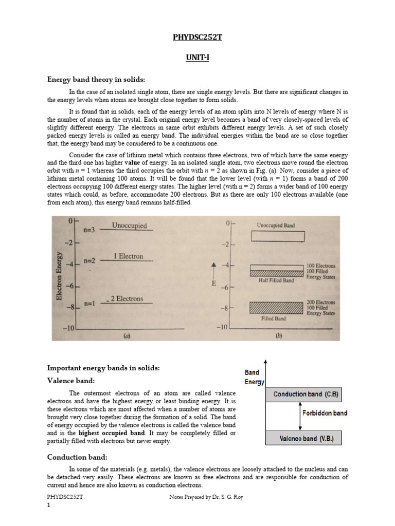 Physics-Energy Band, Semiconductor. | PDF | P–N Junction | Rectifier