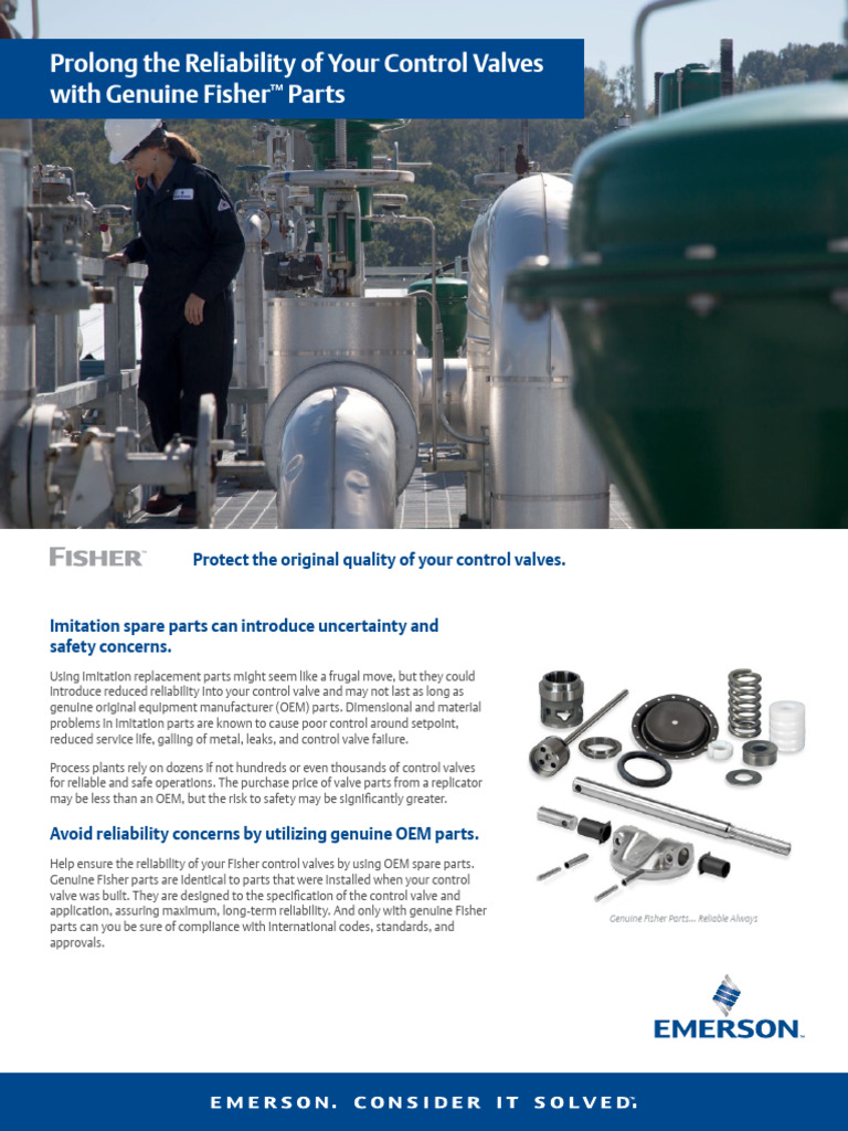 Flyer Prolong Reliability of Your Control Valves Genuine Fisher Parts ...
