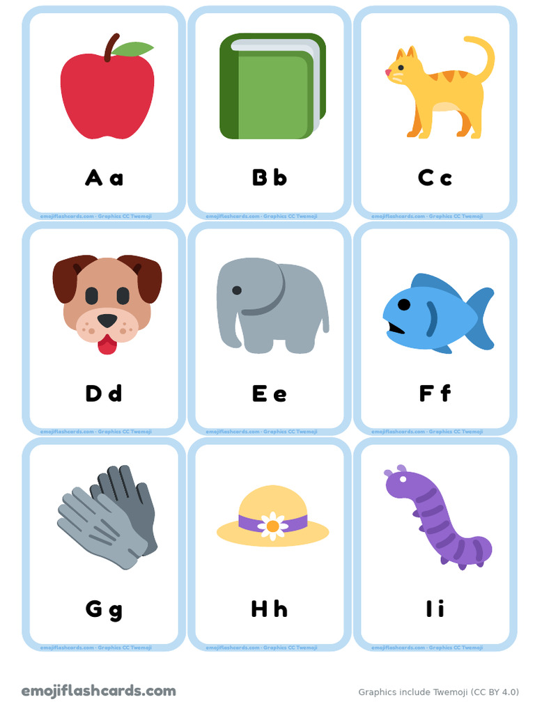 us-english-alphabet-small-a4-flashcards | PDF
