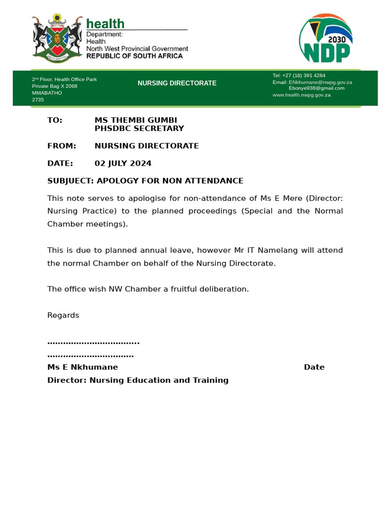 Apology Letter | PDF