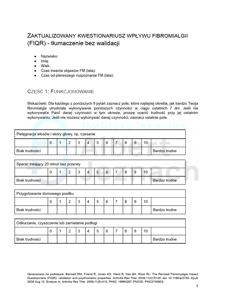 ZAKTUALIZOWANY FIQR PL Bez Walidacji | PDF