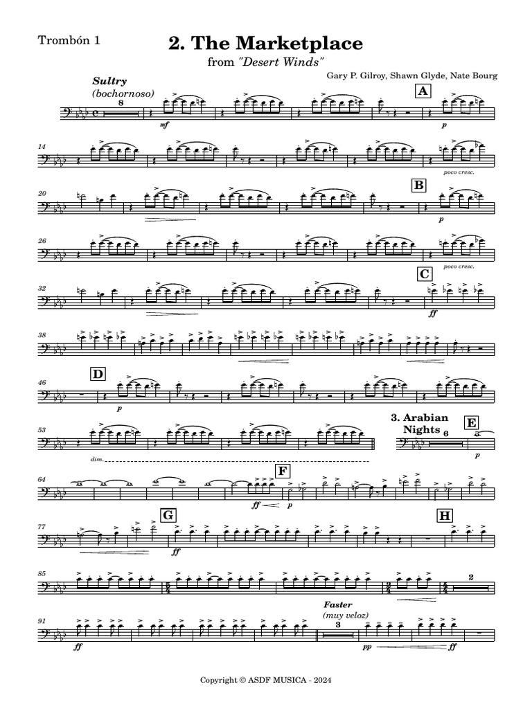 04 Trombon 1 - Desert Winds | PDF