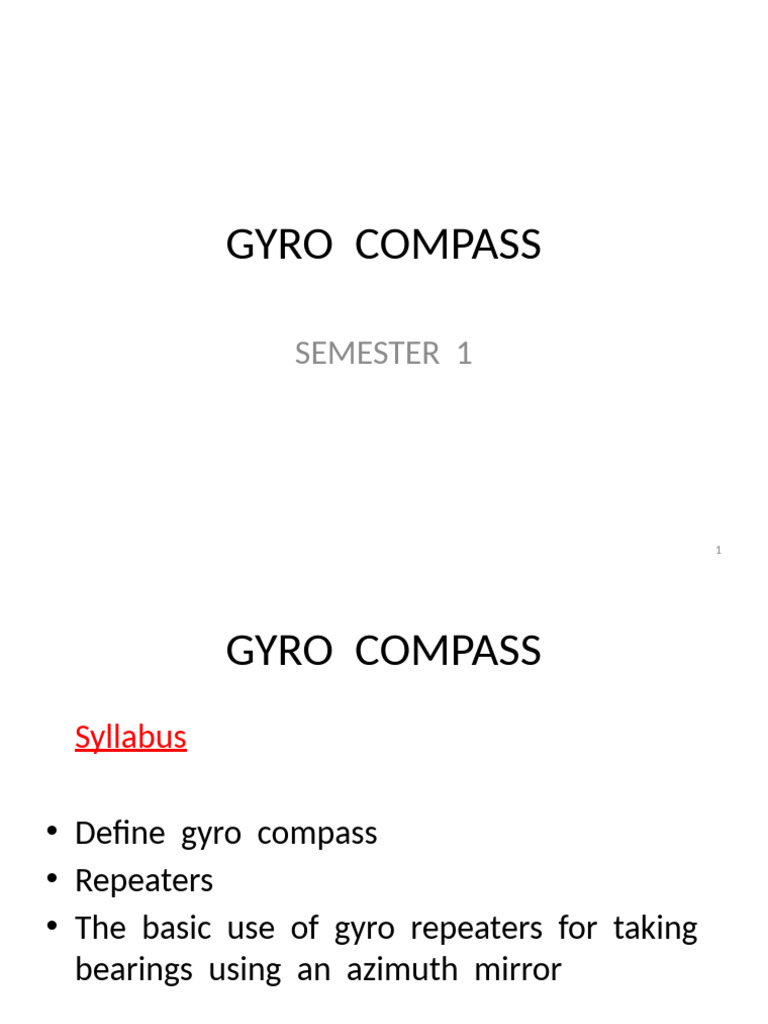 Gyro Errors | PDF