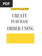 Create Purchase Order With BAPI | PDF | Software Development | Software