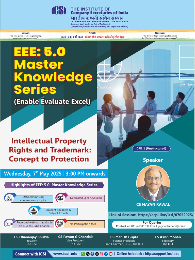 ICSI EEE5.0 Master Knowledge Series Flyer 02052025 | PDF