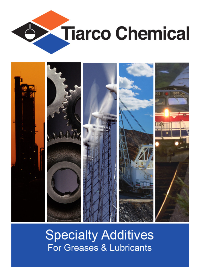Tiarco Specialty Additives Brochure 1 | PDF | Lubricant | Motor Oil