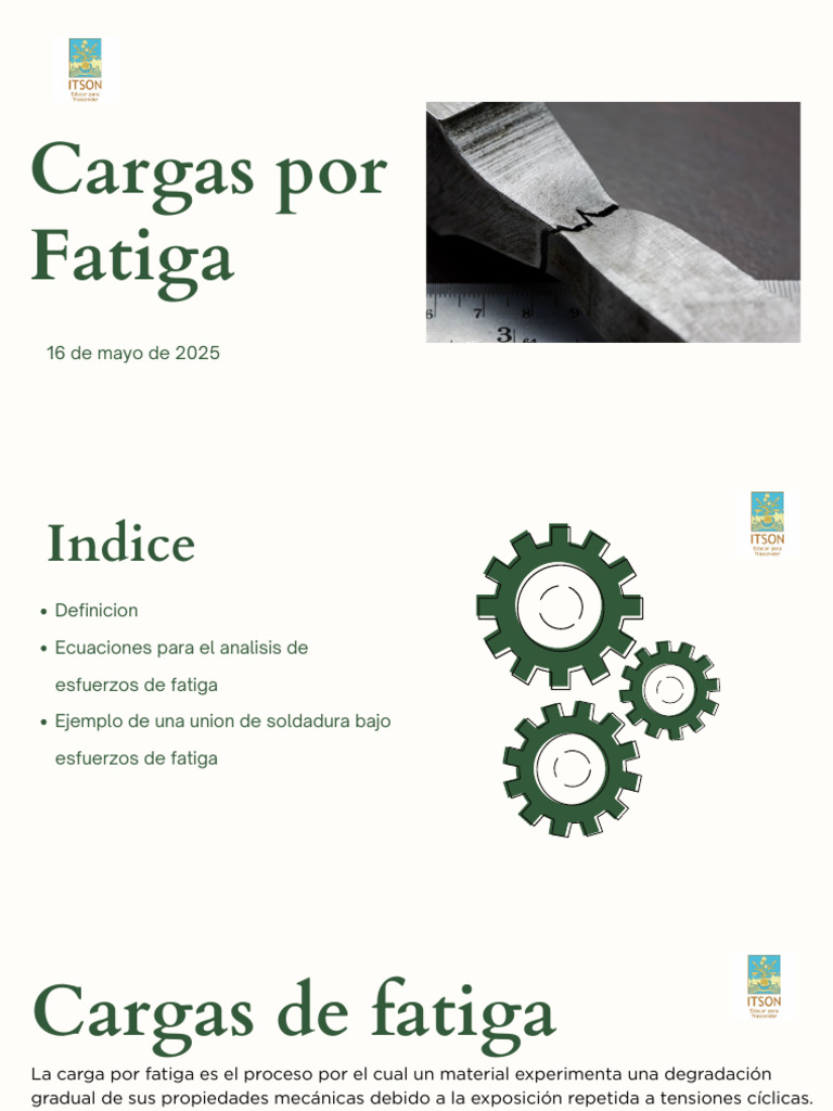 Cargas Por Fatiga | PDF | Fatiga (material) | Fractura