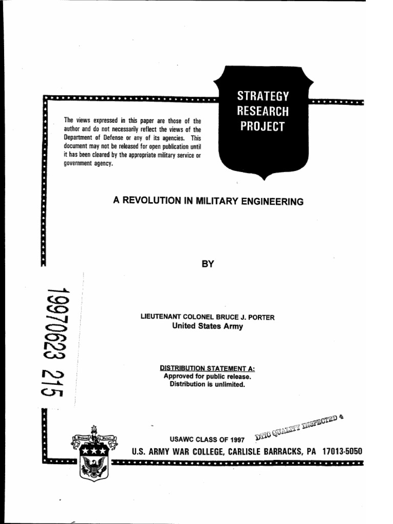 Revolution in Military Engineering | PDF | United States Army Corps Of ...