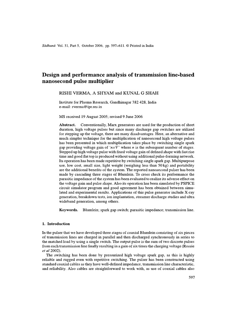 Design-and-performance-analysis-of-transmission-line-based-nanosecond-pulse-multiplier | PDF