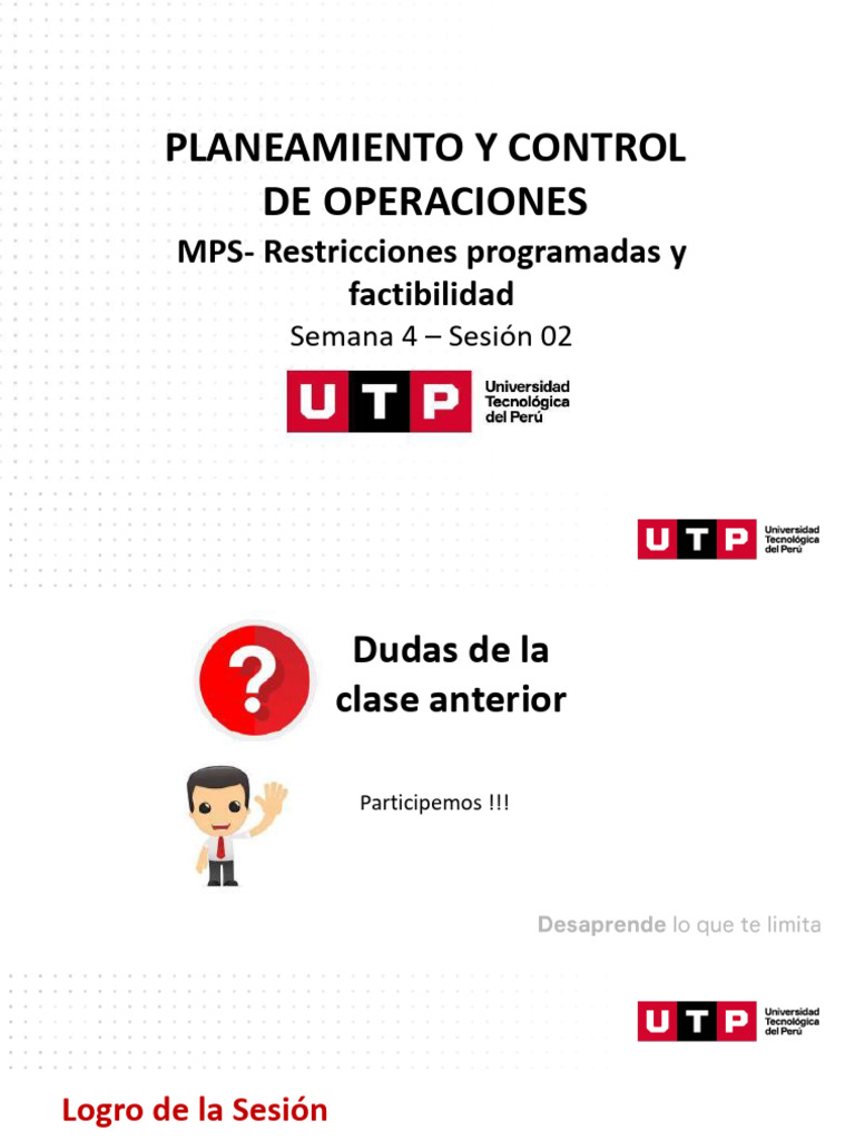 S03 - s2 Restricciones Programadas y Factibilidad | PDF