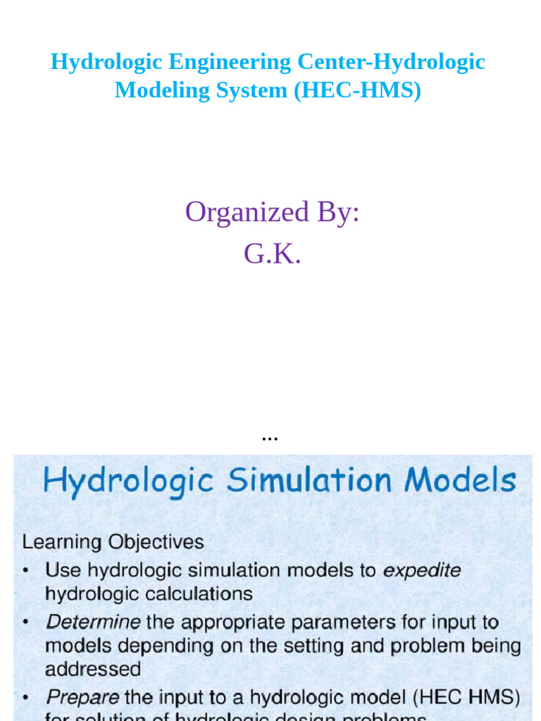 Hec HMS | PDF