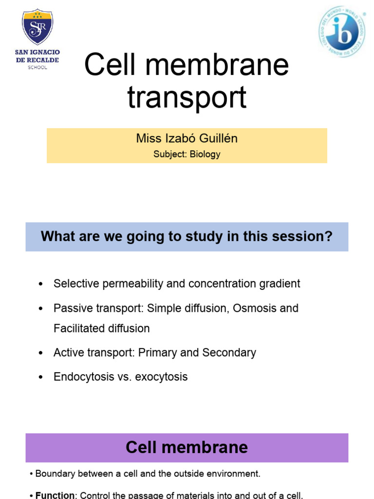 5 Cell Membrane Transport | PDF | Cell Membrane | Osmosis