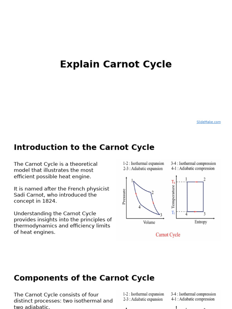Explain Carnot Cycle | PDF