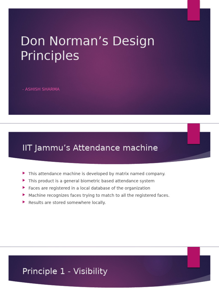 Don Norman's Design Principles | PDF