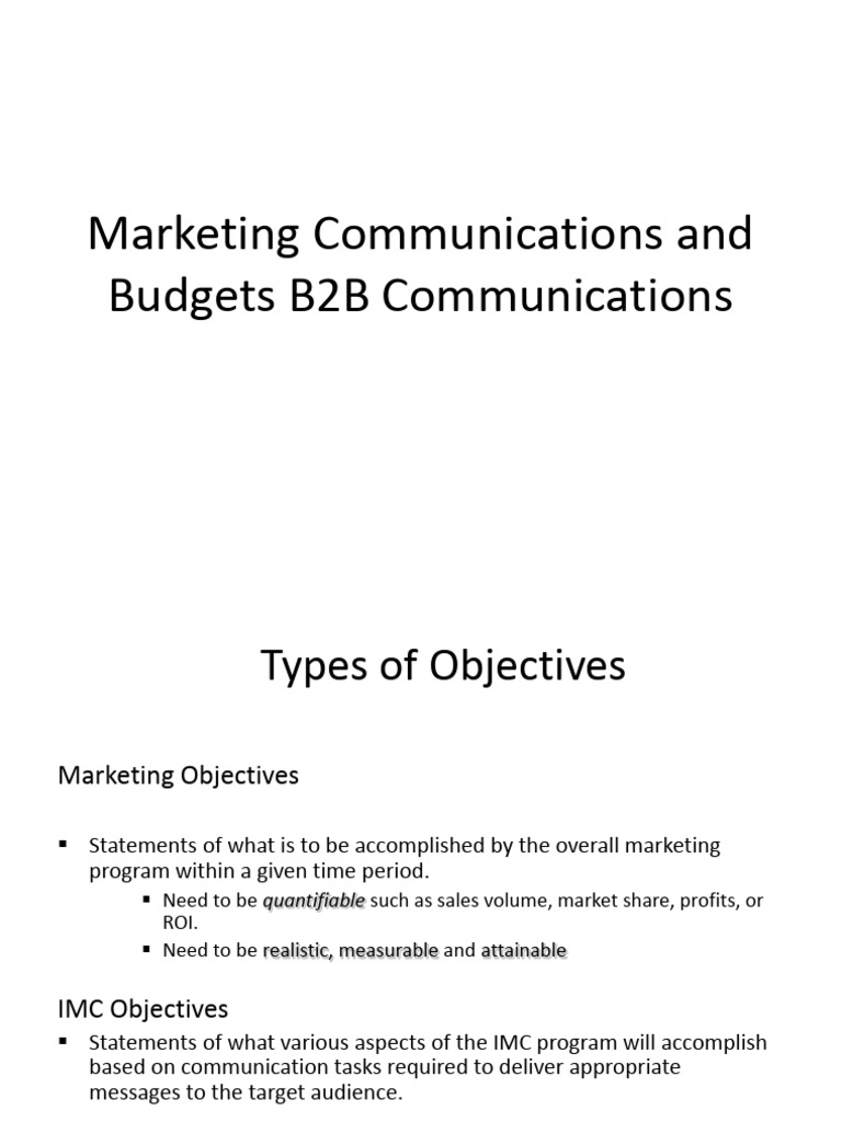 Marketing Communications and Budgets | PDF | Marketing | Advertising