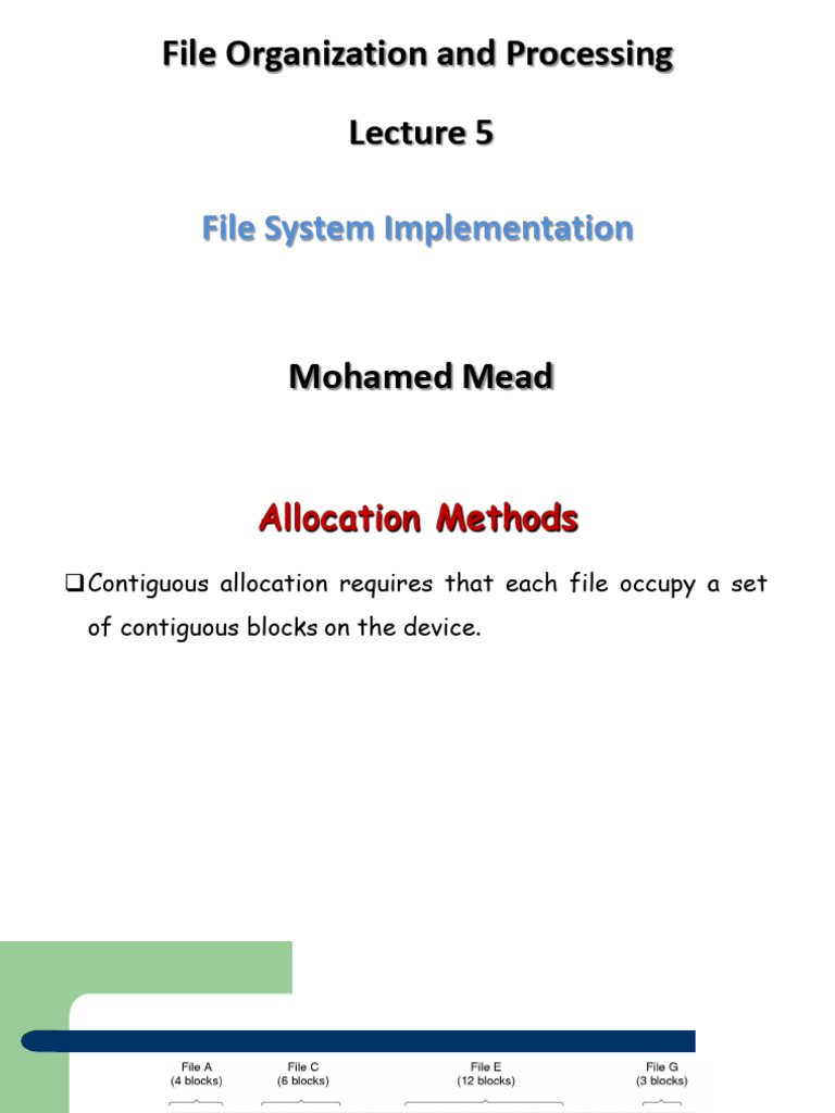 Lecture5 FileOrganization | PDF