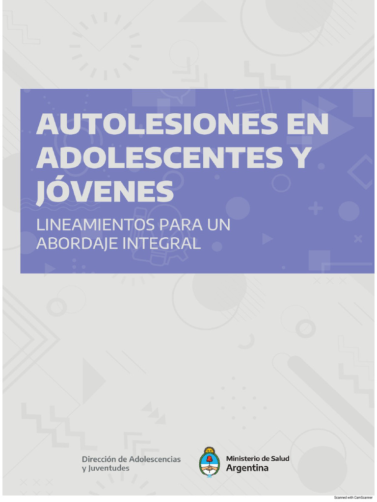 Autolesiones en Adolescentes y Jóvenes. Lineamientos para Un Abordaje ...