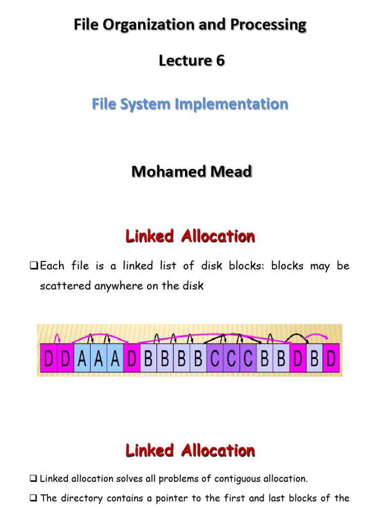 Lecture6 FileOrganization | PDF | Computer File | Pointer (Computer Programming)