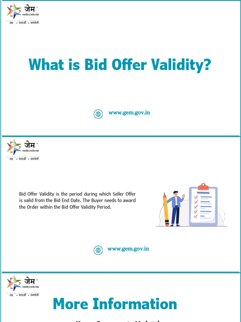What Is Bid Offer Validity | PDF