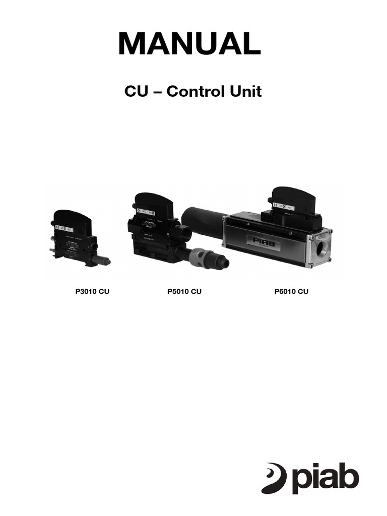 Piab CU Control Unit Manual | PDF | Valve | Electrical Connector