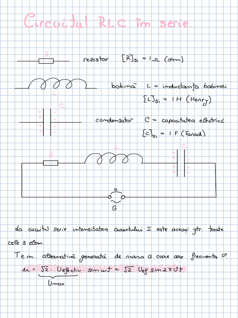 RLC Series Circuit Analysis | PDF | Electricity | Units Of Measurement