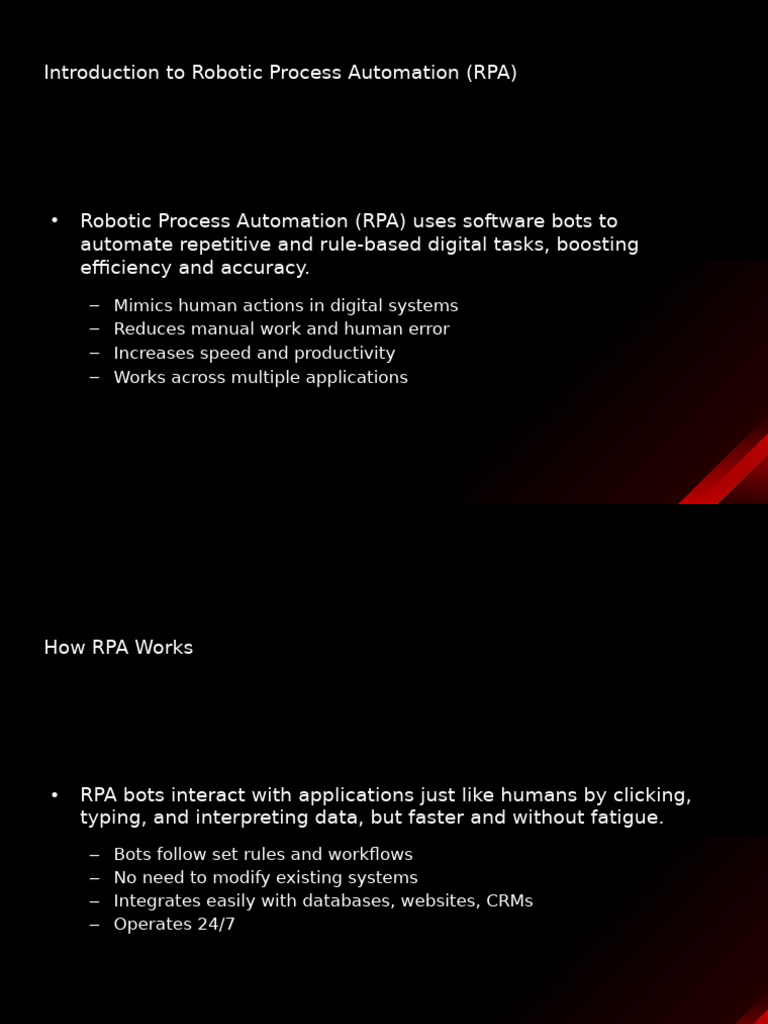 Robotic Process Automation | PDF