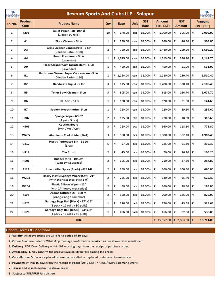 HK Material Quotation May'25 | PDF | Chemical Substances