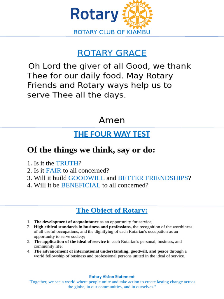 Rotary Grace | PDF