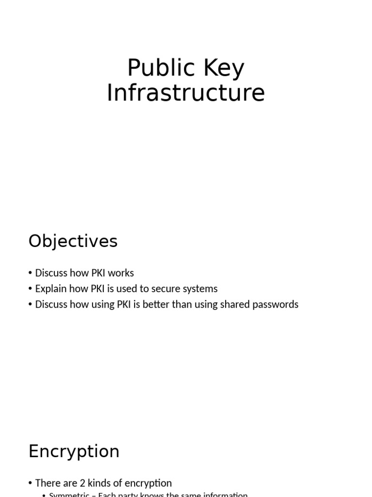 738447a68ed464e081f85f5c4485eecb Public Key Infrastructure | PDF | Public Key Cryptography | Key ...