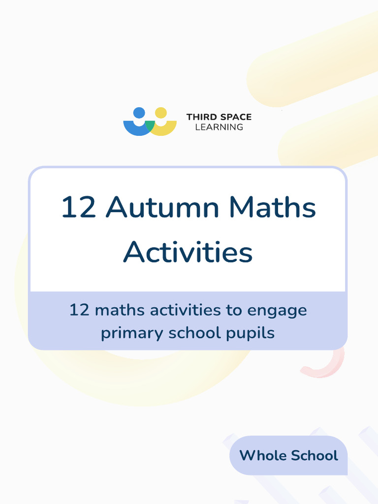 12 Autumn Maths Activities | PDF | Vegetables | Trees