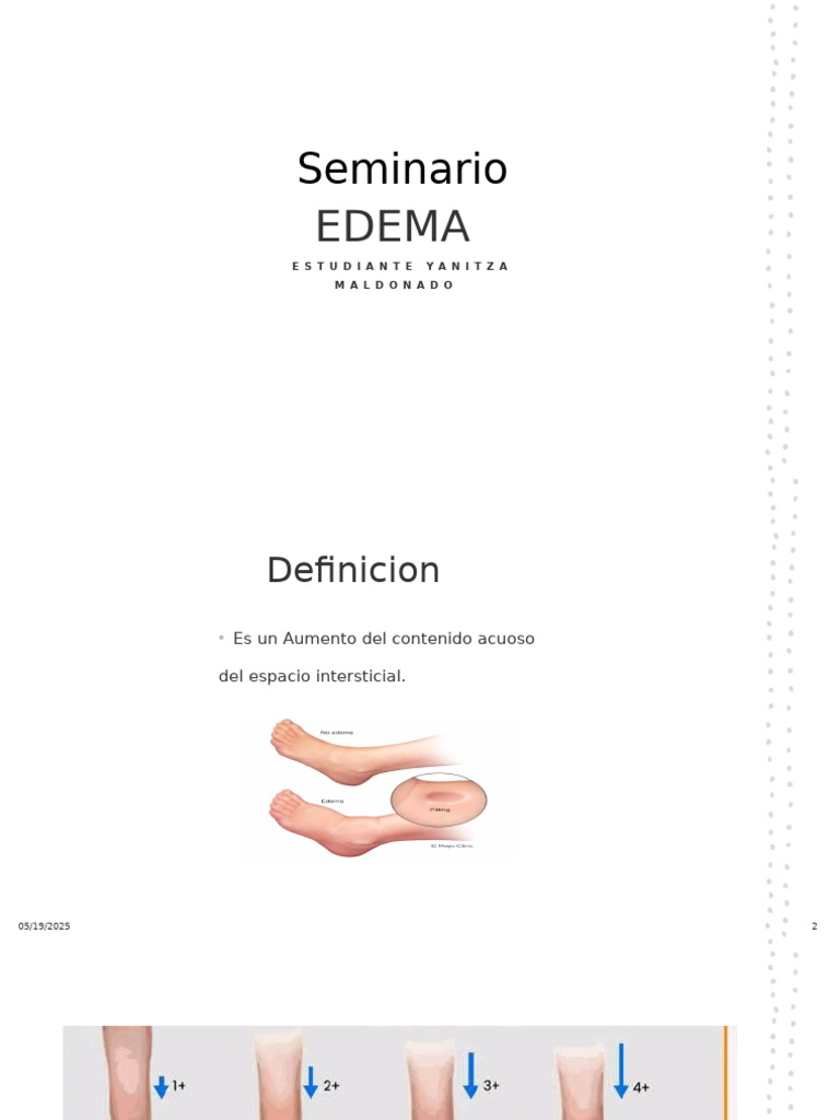 Tipos de Edema y Edema Depresible | PDF | Edema | Enfermedades y trastornos