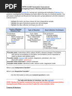 A Level Chemistry AQA CPAC Criteria Checklist | PDF | Risk