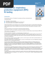 3M Fit Test Guide | PDF | Safety | Occupational Safety And Health