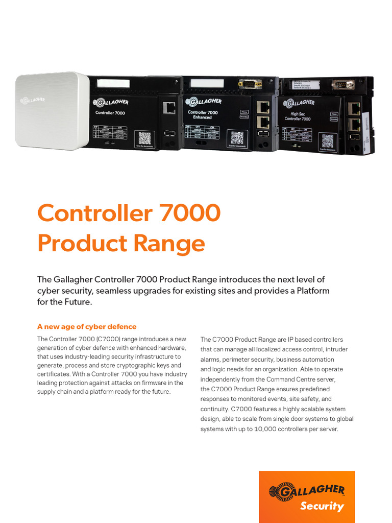 B. 7000 Controller Standard - TDS | PDF | Access Control | Computer Network
