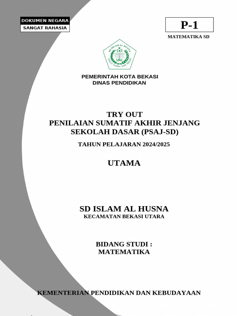 01 Try Out Assp MTK 24-25 | PDF