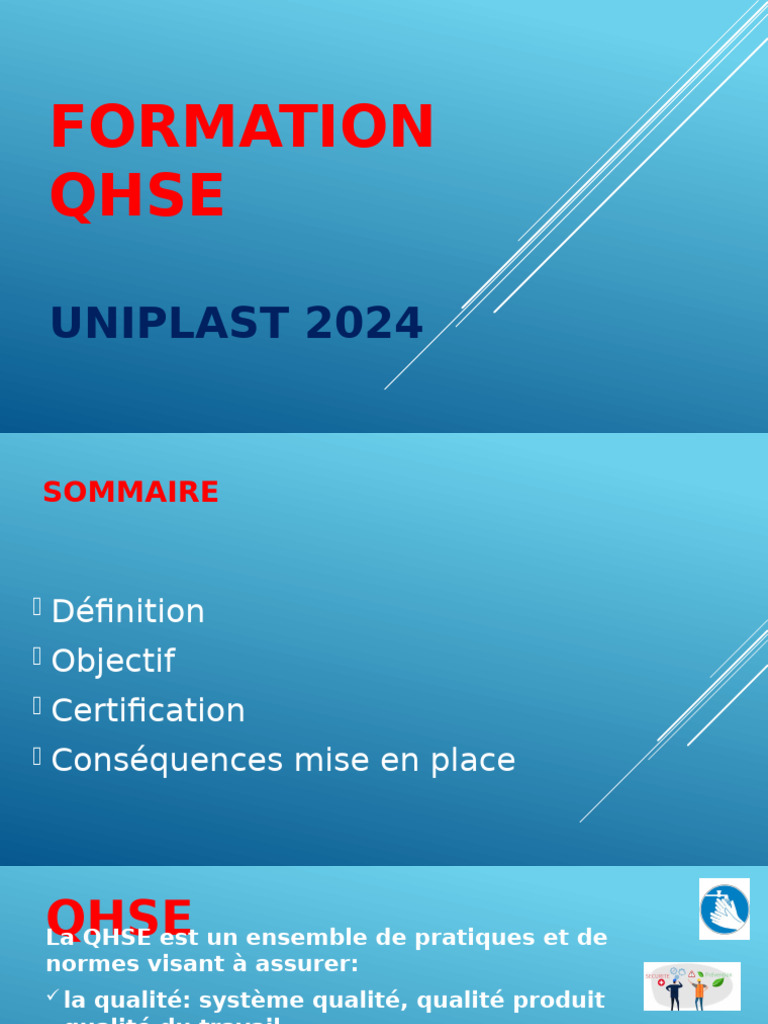 FORMATION QHSE | PDF | Système de management de la qualité