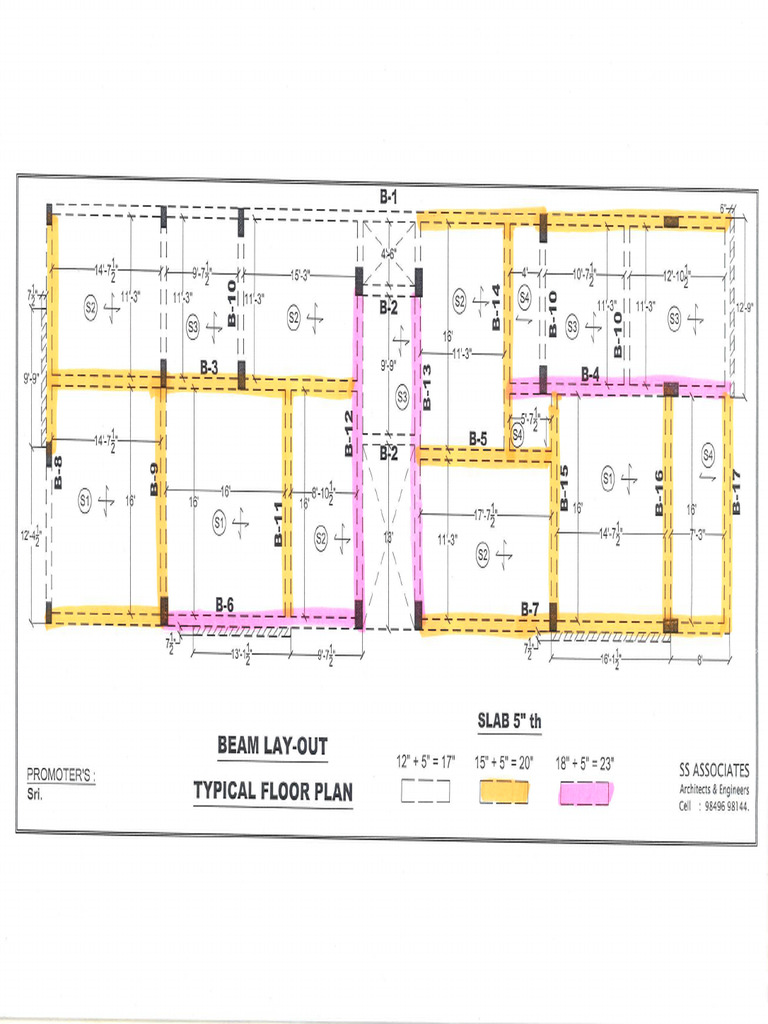 MIYAPUR 713.33 SQ Yds BEAM LAY-OUT PLAN | PDF