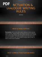 Dialogue Rules Handout | PDF | Punctuation | Notation
