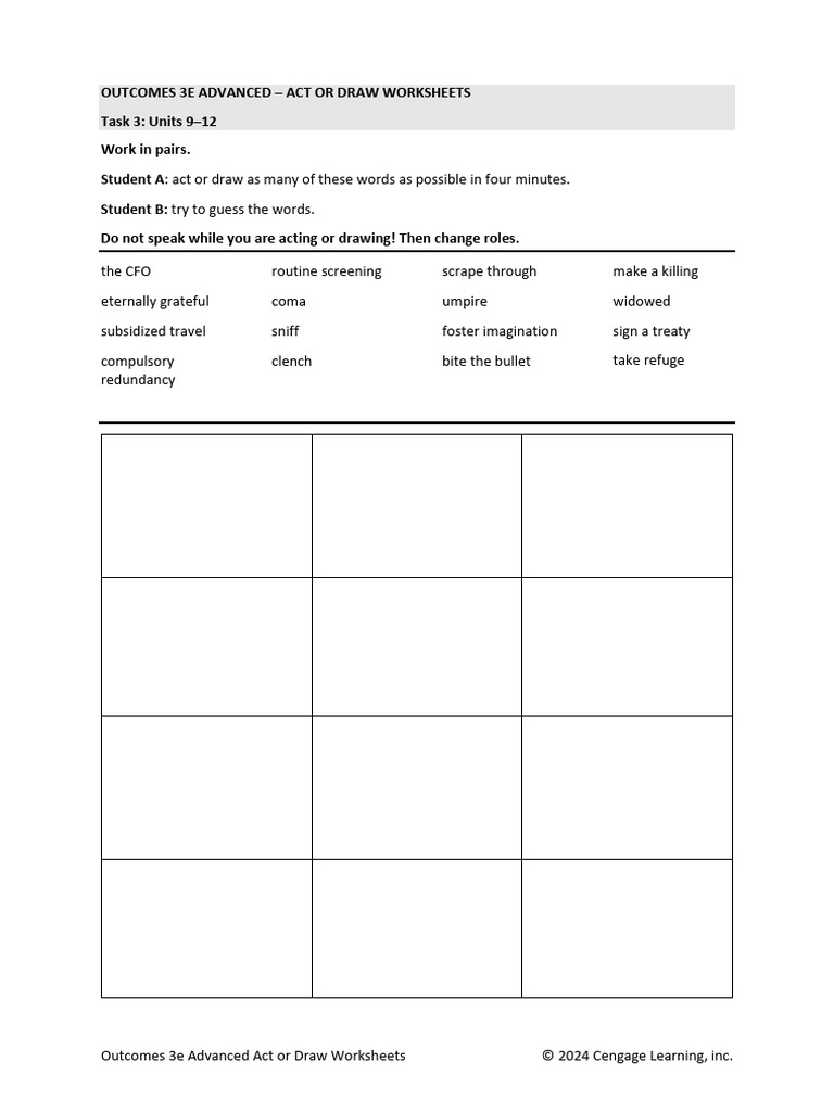 Outcomes3e Advanced StudentWorksheets ActOrDraw Task03 | PDF