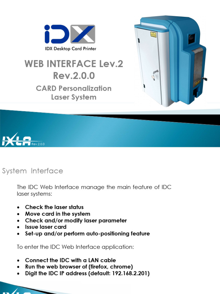 IDC Web Interface User Guide | PDF | Graphical User Interfaces | Pixel