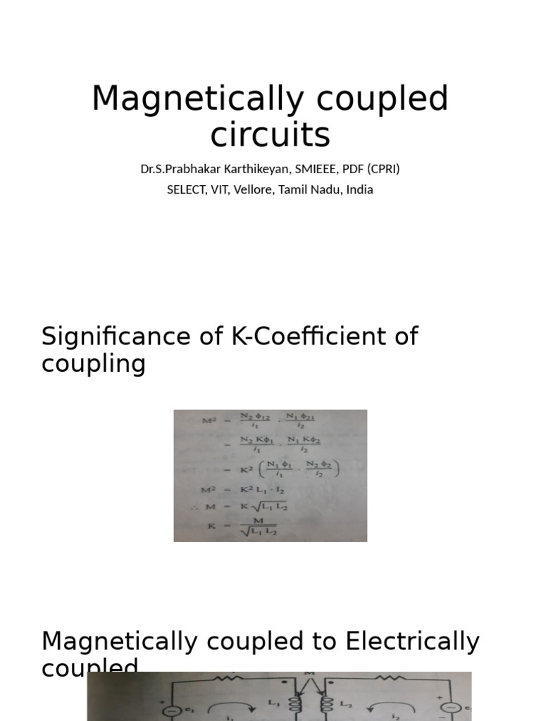 Magnetically Coupled Circuits | PDF