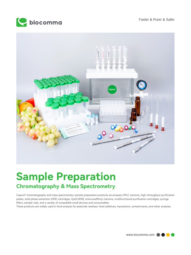 Sample Preparation Chromatography & Mass Spectrometry20250114 | PDF | High Performance Liquid ...