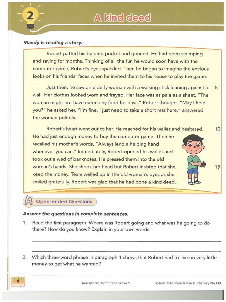 (5E13) Bee Publishing ACE Minds Comprehension 7 | PDF