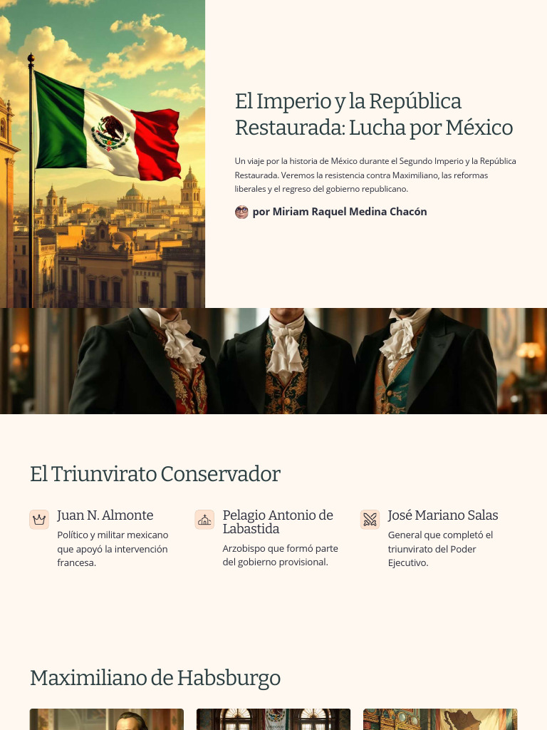 El Imperio y La Republica Restaurada Lucha Por Mexico | PDF