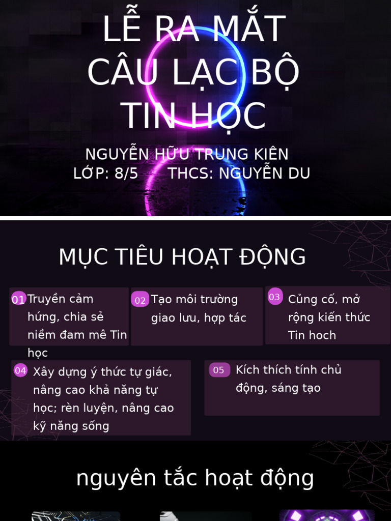 Lễ Ra Mắt Clb Tin Học (r) | PDF