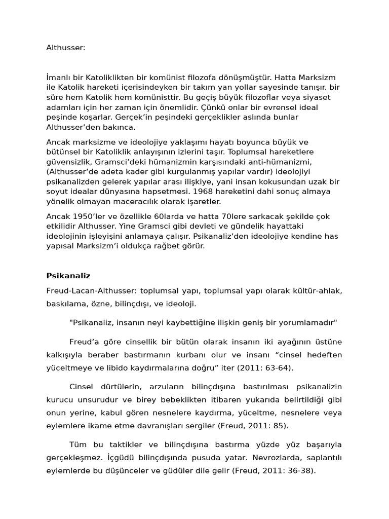 Hafta Althusser | PDF