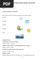 Grade 1 Weather Worksheet | PDF | Severe Weather